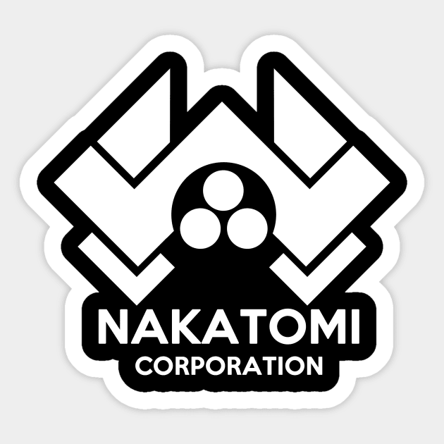 Nakatomi Logo - White - Nakatomi Corporation - Sticker | TeePublic